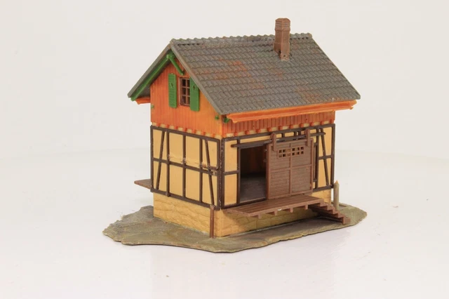FALLER 156 H0 kleiner Güterschuppen Lagerhaus fertig aufgebaut EUR 15 ...