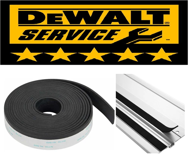 DEWALT GUIDE RAIL Rubber Splinter Guard Edge Strip Dws5029 3M Dws520T2R ...
