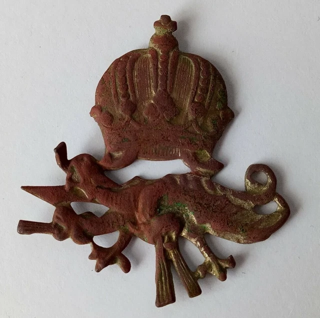 WWI AUSTRO-HUNGARIAN ARMY Badge Heavy Machine Gun Unit a dragon HONVÉD ...