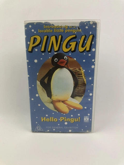 PINGU VHS HELLO Pingu VHS PINGU Tv Show Cartoon Penguin Animation ABC ...