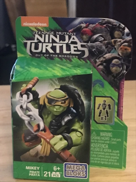 MEGA BLOKS NICKELODEON Teenage Mutant Ninja Turtles Pirate Mikey Mini ...