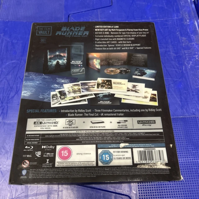 BLADE RUNNER FINAL Cut 4K UHD Blu Ray The Film Vault (SEE DESCRIPTION ...