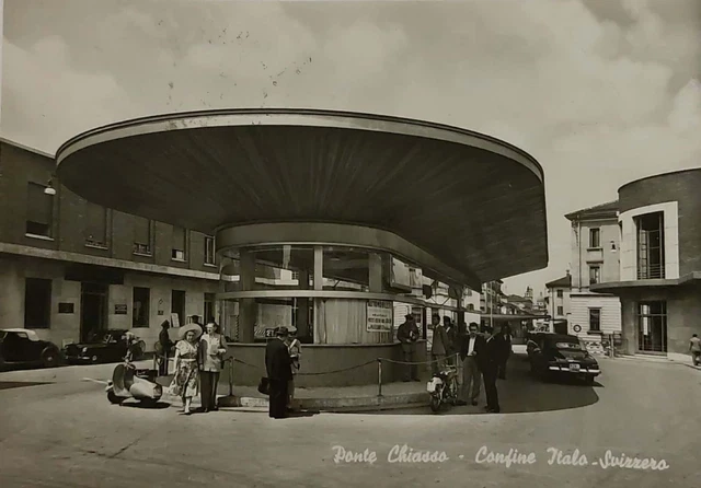 PONTE CHIASSO ( COMO) Confine Italo - Svizzero , Vg 1957 F.g. Aninata ...