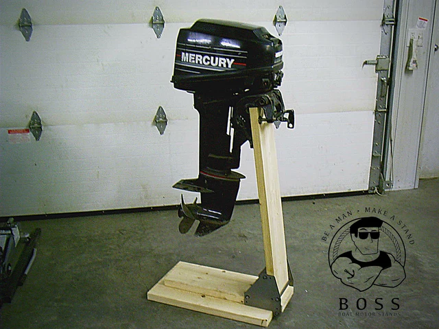 BOSS OUTBOARD BOAT Motor Stand Bracket Cart Dolly Storage Heavy Duty £ ...