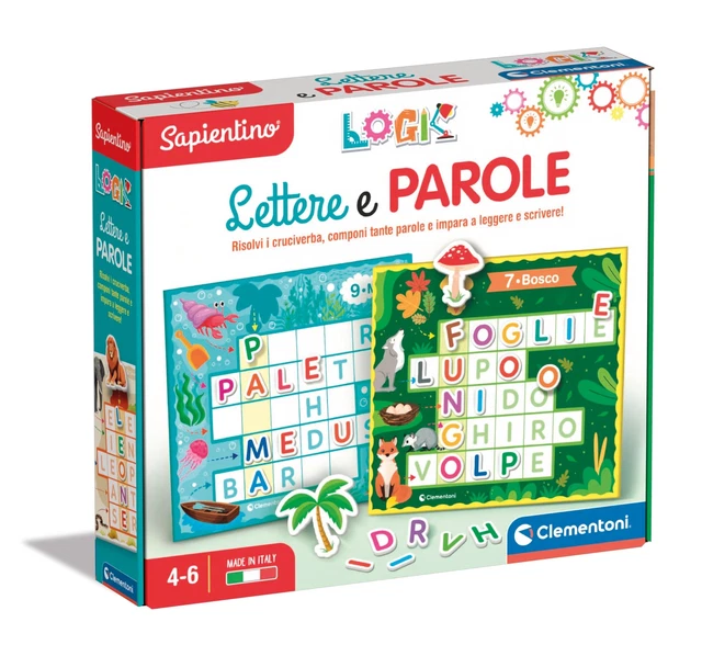 CLEMENTONI - SAPIENTINO Flashcards Logic, Lettere e Parole, Tessere ...