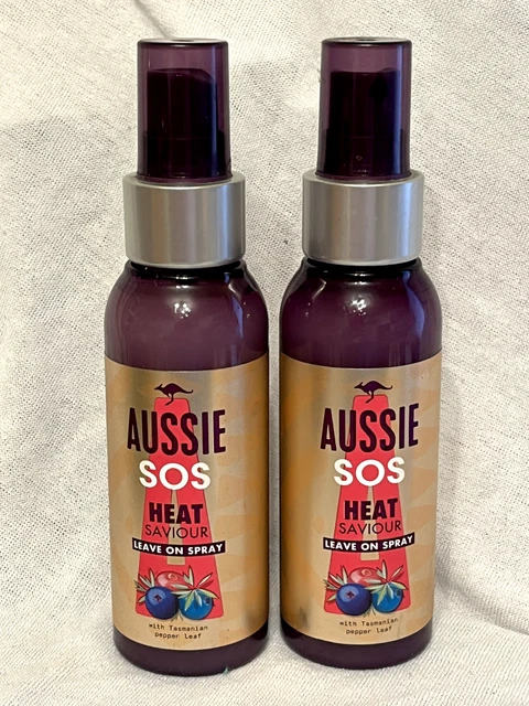 AUSSIE SOS INSTANT Heat Saviour Leave On Hair Protect Styling Spray ...