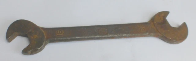 ALT SCHRAUBENSCHLÜSSEL MAULSCHLÜSSEL GR 16/18 gemarkt Oldtimer Bordwerkzeug EUR 9,99 - PicClick DE