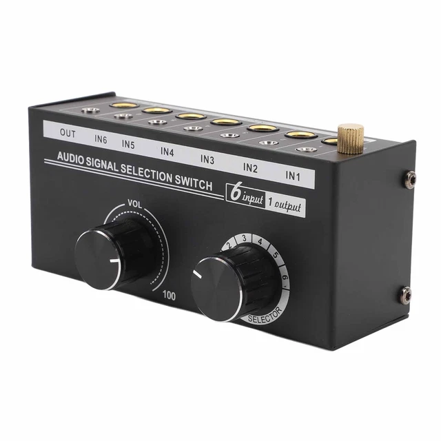 Signal Selector With Volume Adjustment 6 Input 1 Output Source Sg5 £22 0870