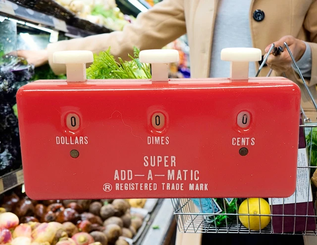 SUPER ADD-A-MATIC 1960S Supermarket Adding Machine Japan With Box Works ...