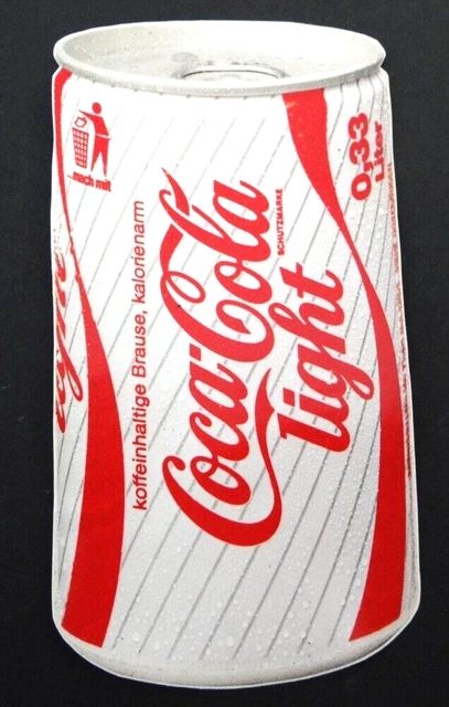 ADESIVO PUBBLICITARIO COCA Cola light ring pull barattolo anni 80 ...