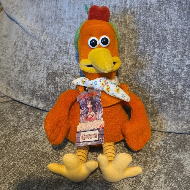 8& AARDMAN Dreamworks 1999 Chicken Run Ginger Top Notch Plush Soft Toy ...