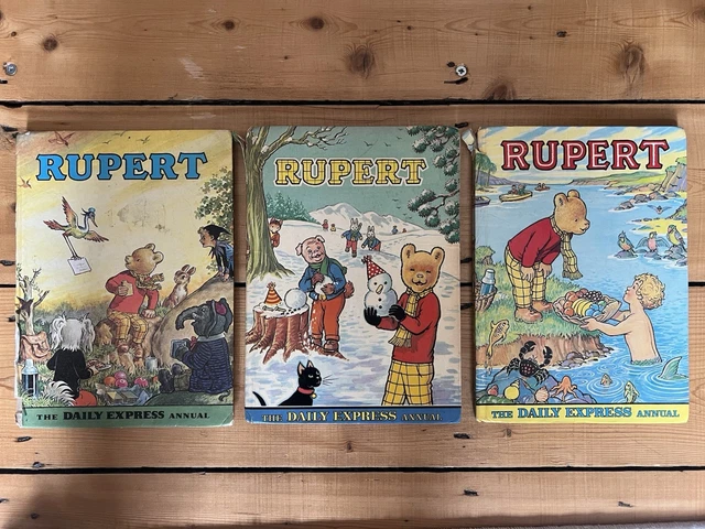 RUPERT THE BEAR Daily Express Annual 1972 1974 1975 Hardback £21.52 ...