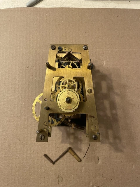 ANTIQUE STANDARD ELECTRIC Time Master Clock Weight Driven Movement ...