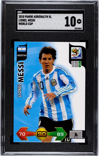 PANINI ADRENALYN XL Lionel Messi Base Card World Cup WM South Africa ...