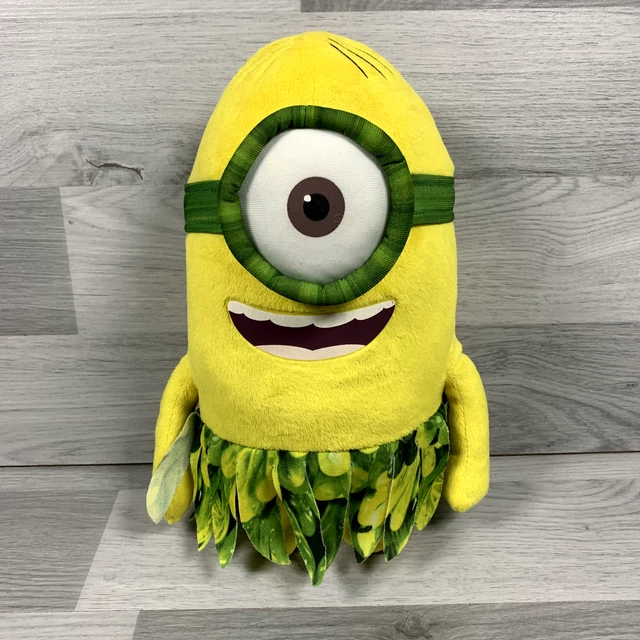 DESPICABLE ME MINION Plush Soft Toy Jungle Minion Stu Kevin Bob Leaf ...