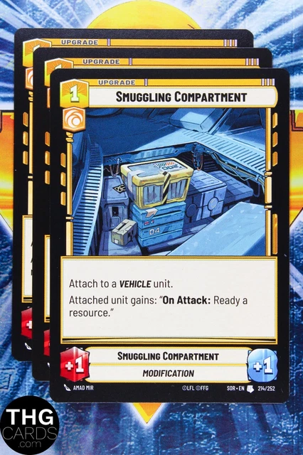 SMUGGLING COMPARTMENT 214/252 Uncommon Star Wars Unlimited Card Playset ...