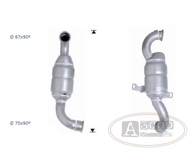 CATALIZZATORE DFC PEUGEOT 307 1.6TD HDI 1560 cc 66 Kw / 90 cv DV6ATED4 (9HX) EUR 269,95 ...