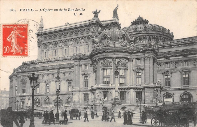 75-PARIS OPERA VU De La Rue Scribe-N T2222-G/0043 EUR 6,90 - PicClick IT