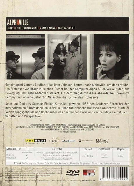 ALPHAVILLE (DVD) EDDIE Constantine Jean Luc Godard EUR 19,85 - PicClick IT