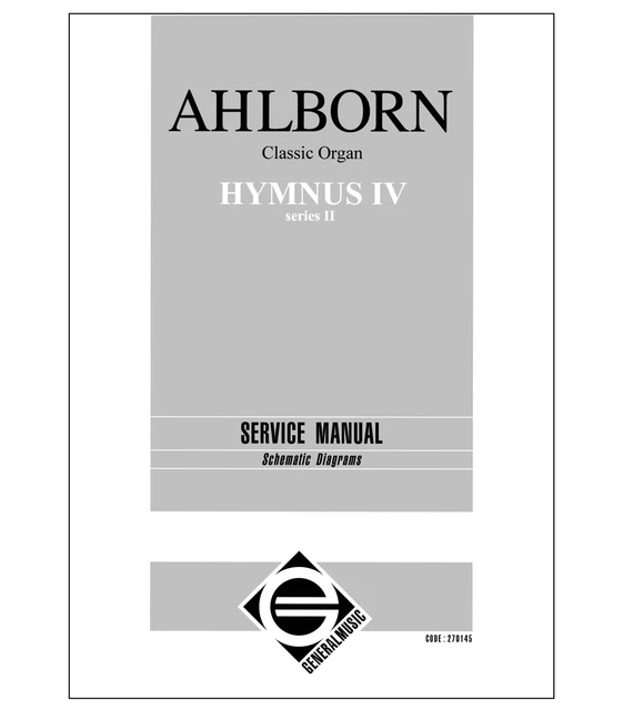 GEM AHLBORN HYMNUS IV series II Service Manual repair Schematic ...