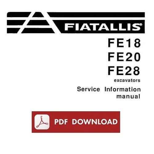 FIAT FIATALLIS FE18 FE20 FE28 Manuale officina riparazione Workshop ...