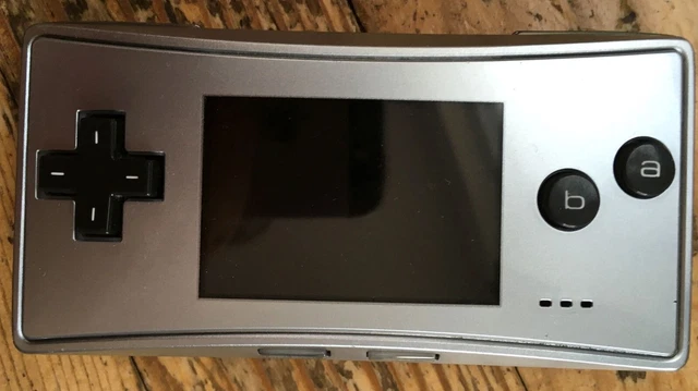 RARE - CONSOLE Nintendo Gameboy Advance Micro Grise Pal Euro Fonctionne ...