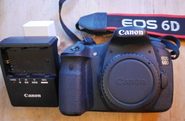 CANON EOS 60D *NOT 6D* body only (no lens) DSLR-low shutter count. + 6D ...