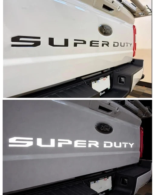 2023-2025 REFLECTIVE FORD Super Duty Tailgate Inserts Letters Vinyl ...