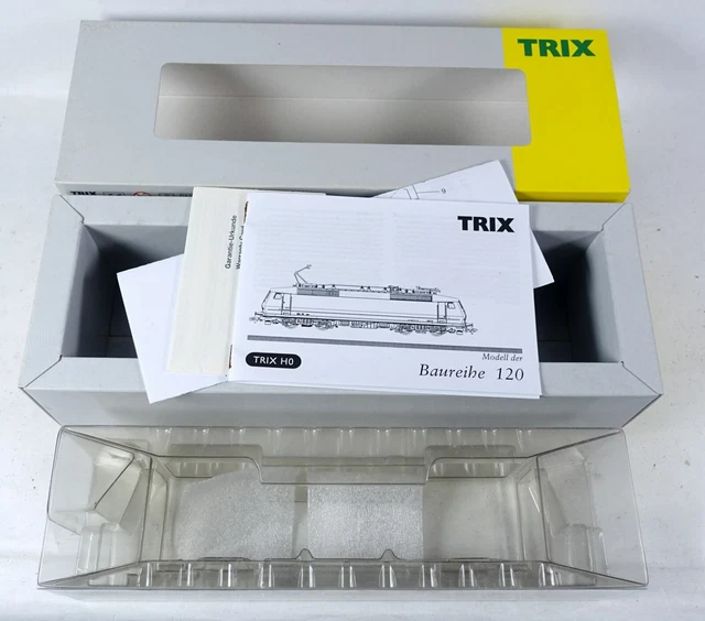 TRIX 22764 LEERKARTON E-Lok BR 120 004-7 DB H0 Leerverpackung OVP empty ...
