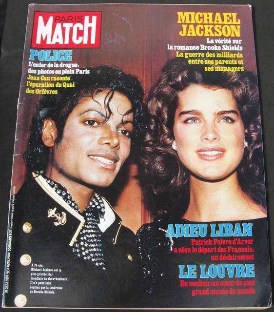 MICHAEL JACKSON BROOKE Shields PARIS MATCH French FR Magazine 1984 EUR ...