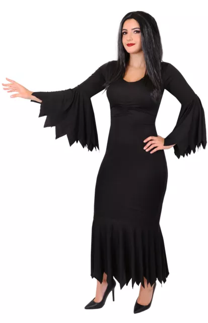 Ladies Vampire Costume Halloween Fancy Dress Witch Outfit Womens Uk