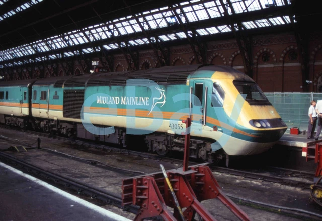 35MM RAILWAY SLIDE of Class 43 HST 43055 @ St Pancras Copyright to ...