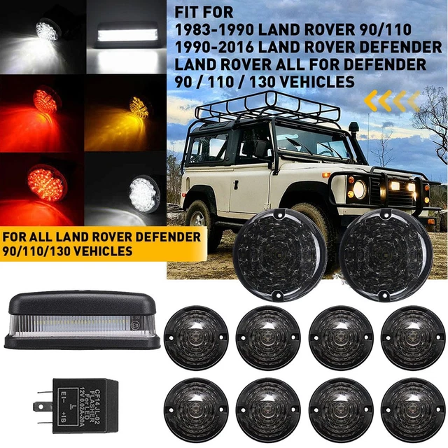 LAND ROVER DEFENDER Led Light Kit With Plugs - 11 Lamps White Upgrade ...