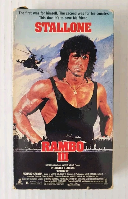 RAMBO III 3 VHS Sylvester Stallone 1988 Carolco £3.81 - PicClick UK