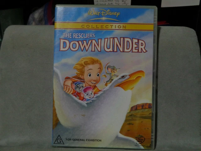 THE RESCUERS DOWN Under (DVD, 2002) WALT DISNEY COLLECTION RATED G PAL ...