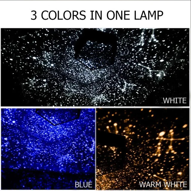 COSMOS LAMP STARRY Galaxy Night Light Constellation U6C0 Sky Toy DIY ...