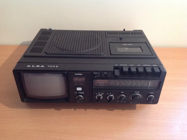 VINTAGE ALBA TCR5 TV Radio & Cassette Player Portable Analogue £59.95 ...