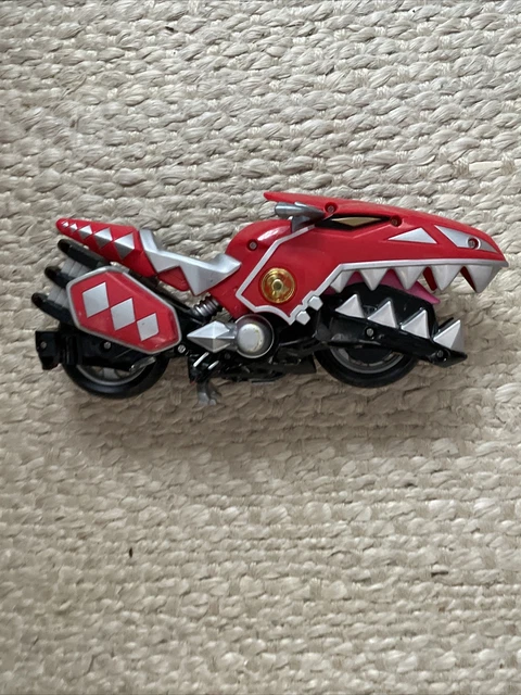 POWER RANGERS DINO Thunder Red Raptor Cycle 2000 Bandai Motorcycle Bike ...