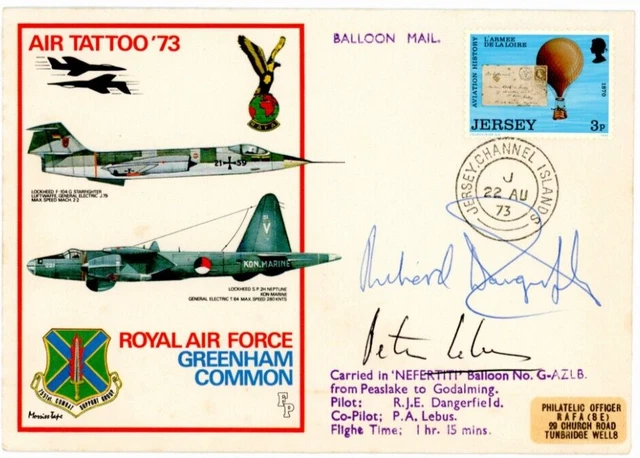RAF GREENHAM COMMON Air Tattoo '73 Signed Dangerfield and Lebus 39 of ...