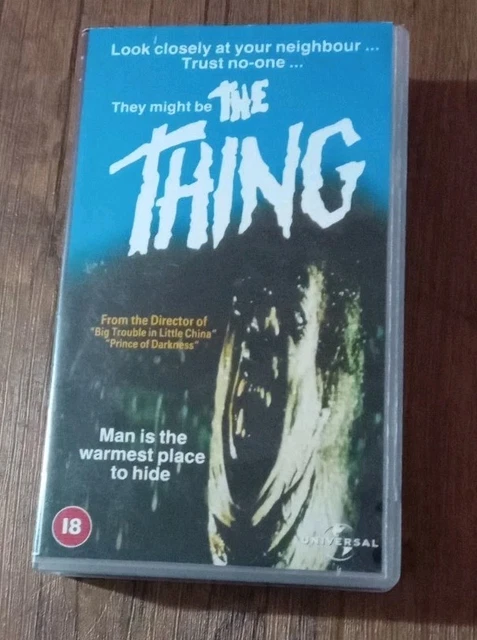 THE THING (1982) John Carpenter - VHS - early 90s edition - horror £1. ...