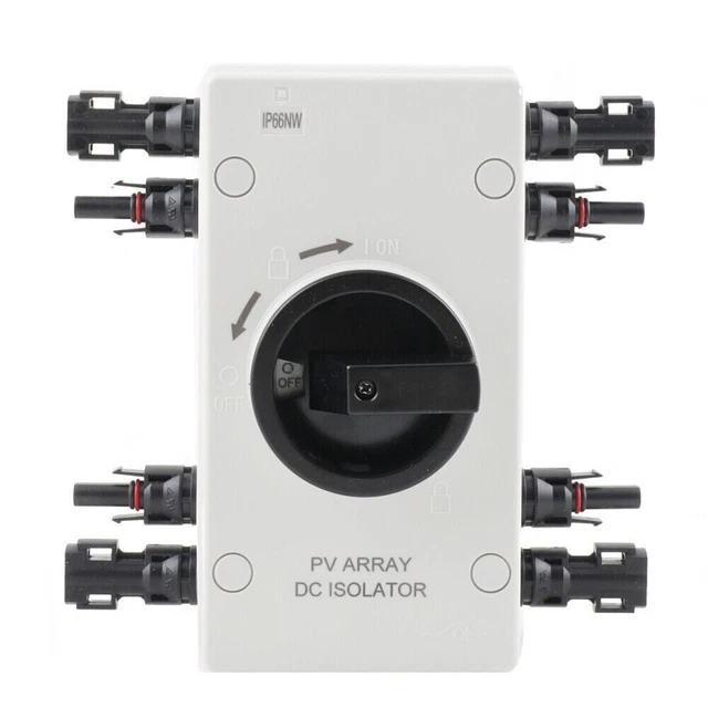 SECURE LOCKING MECHANISM Solar PV Disconnect Switch 32A 1000V Anti ...
