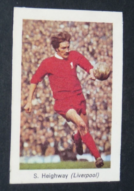 FOOTBALL IPC VALIANT Card 1971 #9 Steve Heighway Liverpool Reds Irlande ...