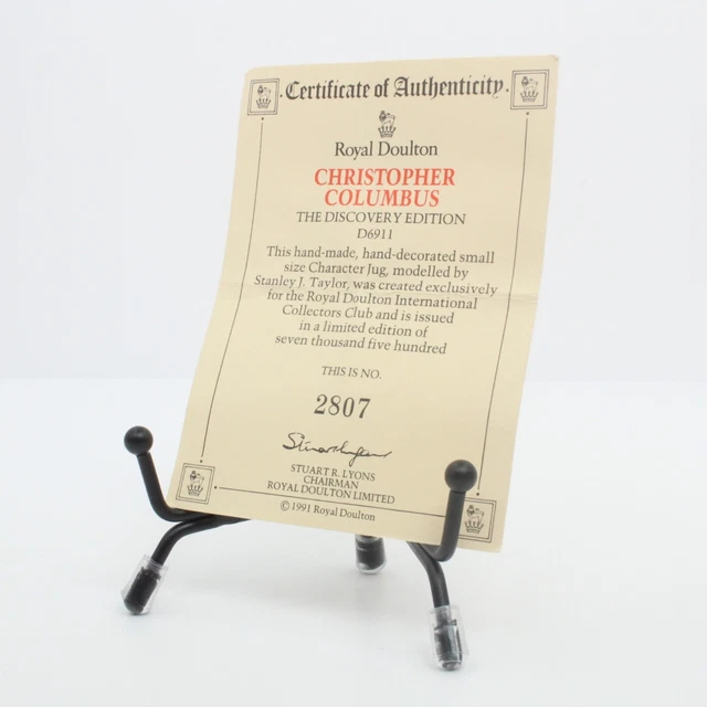 ROYAL DOULTON CHRISTOPHER Columbus RareSmall Toby Character Jug 2807/ ...