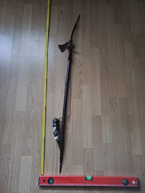 ANTIKE LANGE JAGDPFEIFE 114 cm lang Pfeife Jägerpfeife Jäger ...