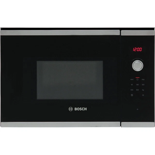 BOSCH BFL523MS0B 800 Watt 20 Litres Built In Microwave Stainless Steel ...