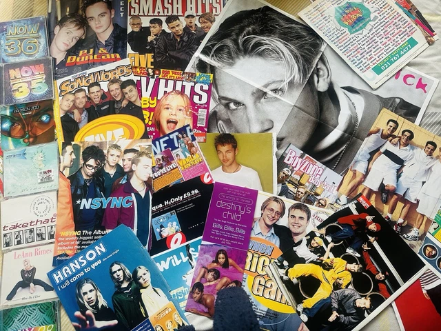90S POP Posters/Magazine Clippings/cds/NSYNC/Five/Smash Hits/take that ...