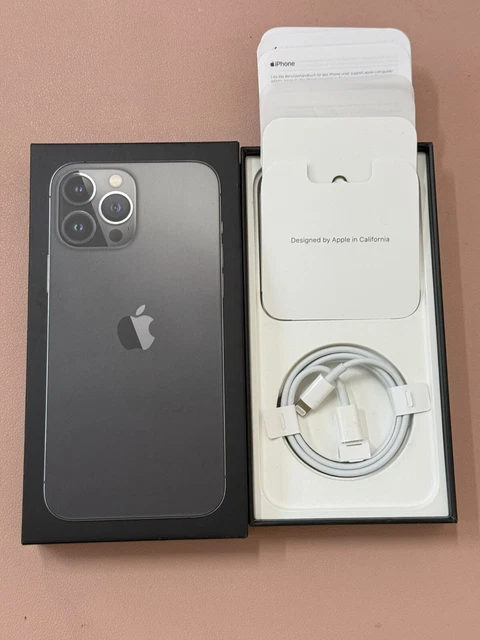 ORIGINAL APPLE IPHONE 13 Pro Max Graphite Verpackung 256 GB Leerbox Karton EUR 10,00 - PicClick DE
