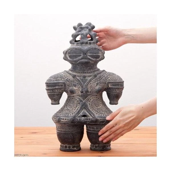 DOGU JOMON REPLICA clay figure Statue Ceramic Haniwa Pottery H430mm £ ...