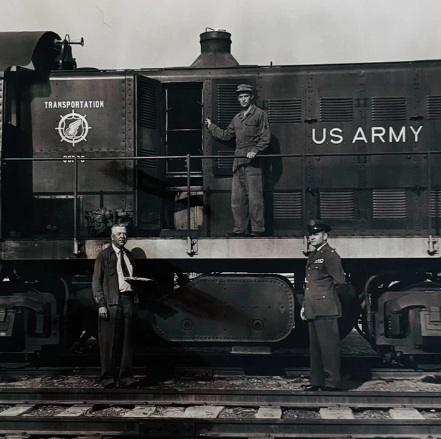 1940S WW2 US Army Transportation Railroad Real Photo Train 8660 ...
