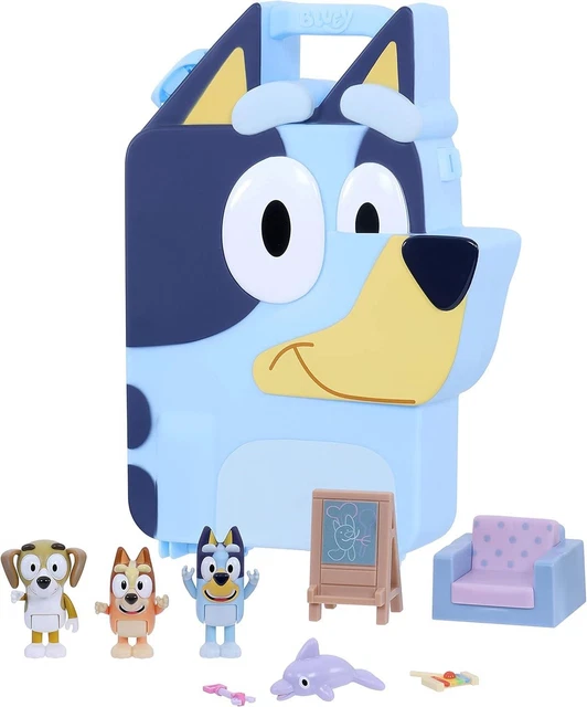 BLUEY DELUXE COLLECTOR Case with 2.5-3 inch Figure Set £12.99 - PicClick UK